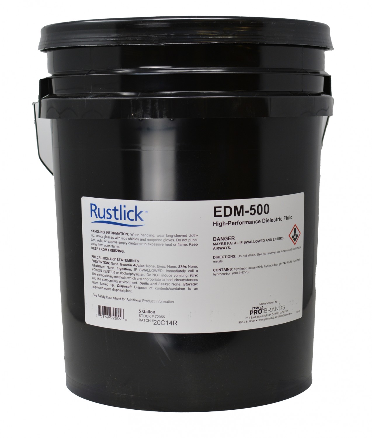 Synthetic EDM-500 Oil 5 Gallon Pail - Homepage | Belmont Equipment ...