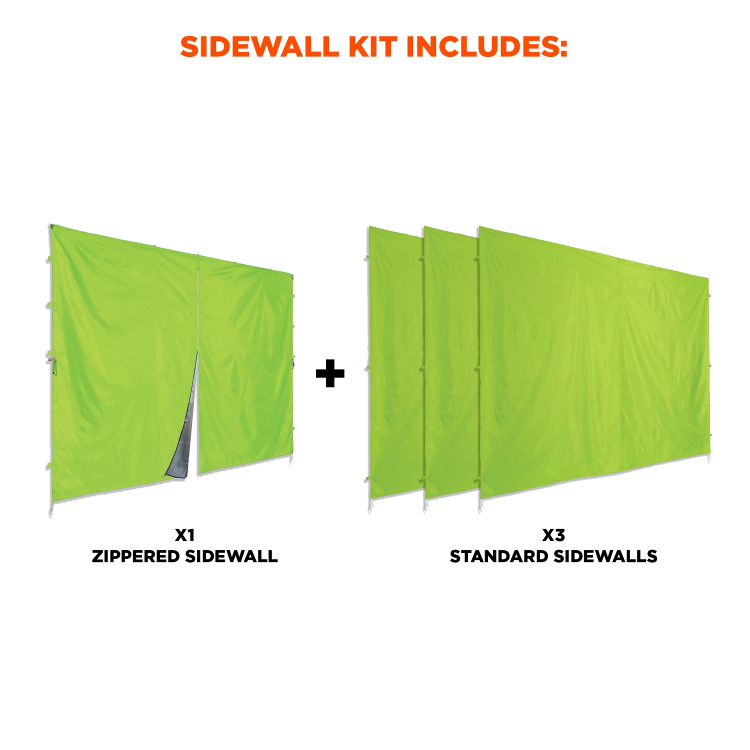 Ergodyne SHAX 6054 Pop-Up Tent Sidewall Kit
