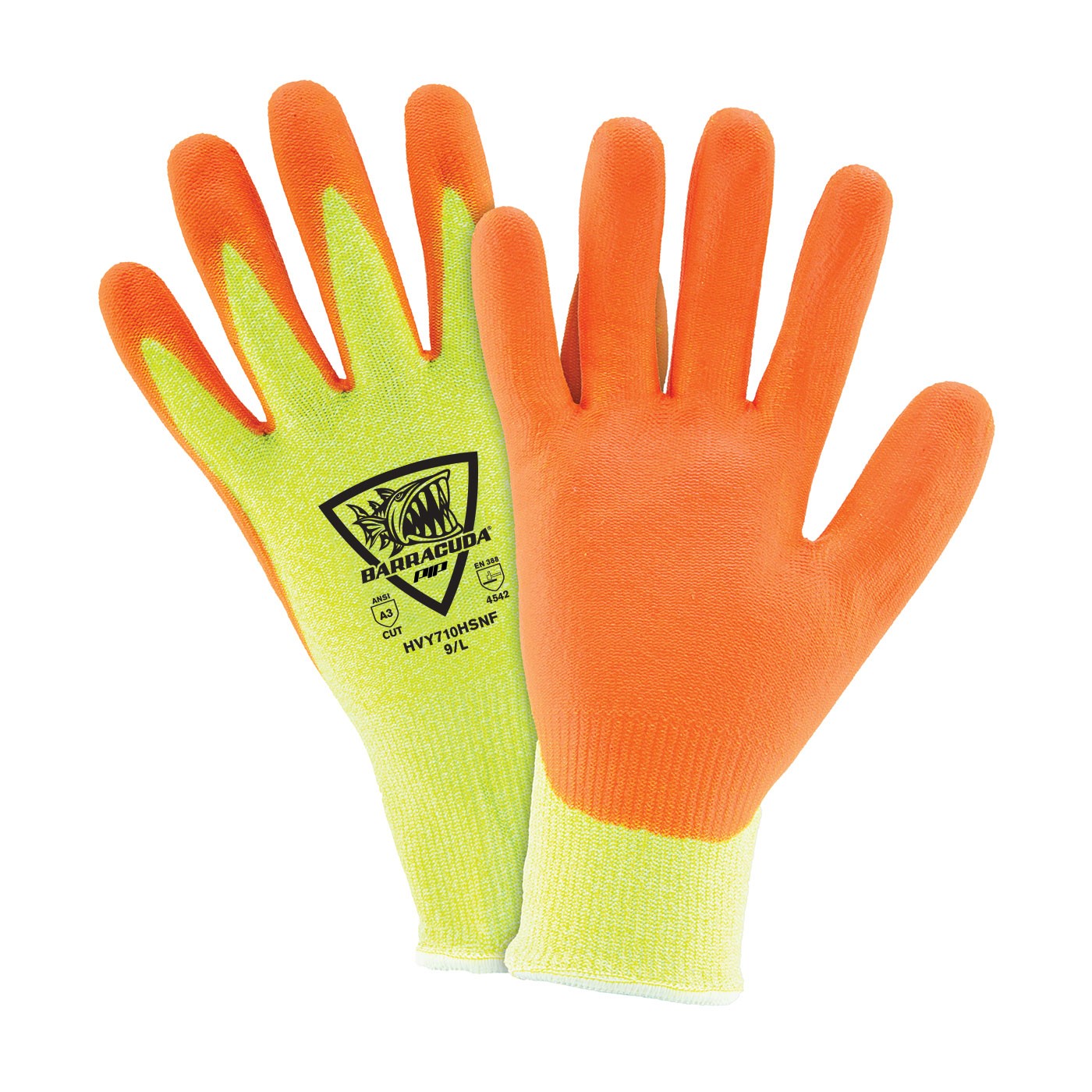 PIP Barracuda Orange Nitrile-Coated Cut-Resistant Gloves