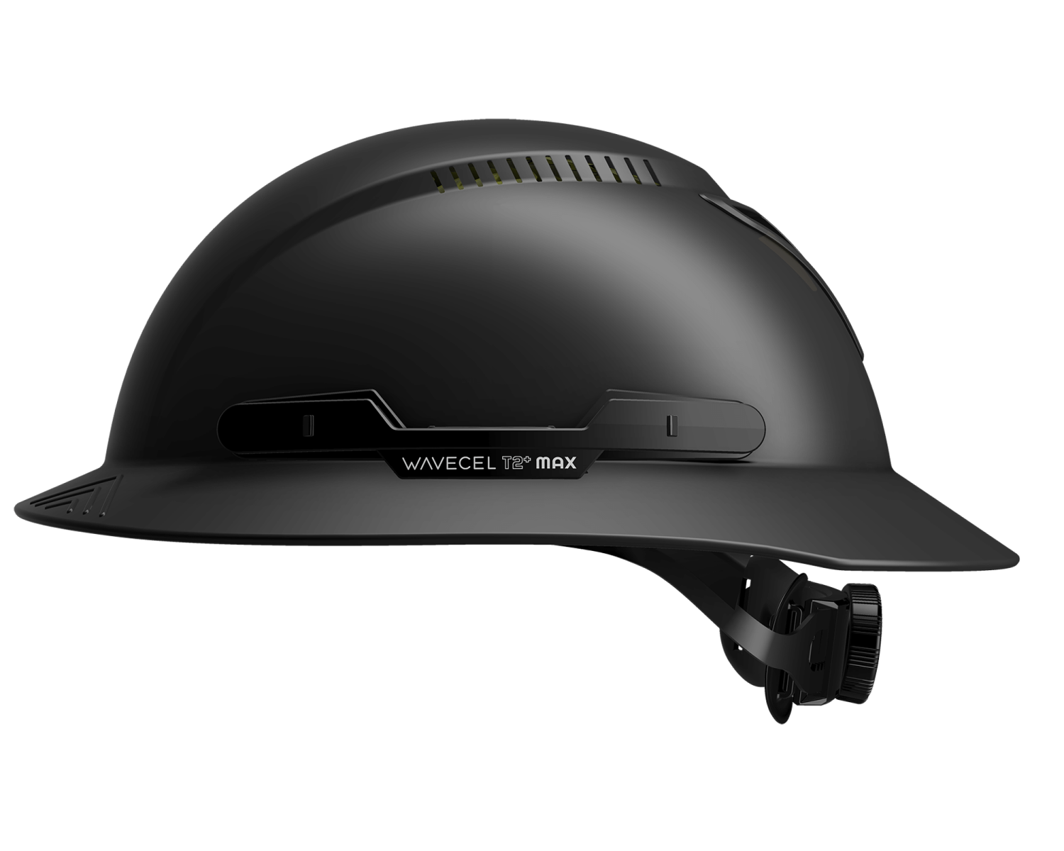 WaveCel T2+ MAX, Full Brim, Type 2, Class C Safety Helmet, Black