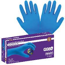 Heavyweight Nitrile, Powder-Free, Examination-Grade, Blue, 8-Mil, Disposable Gloves - 805PF ...
