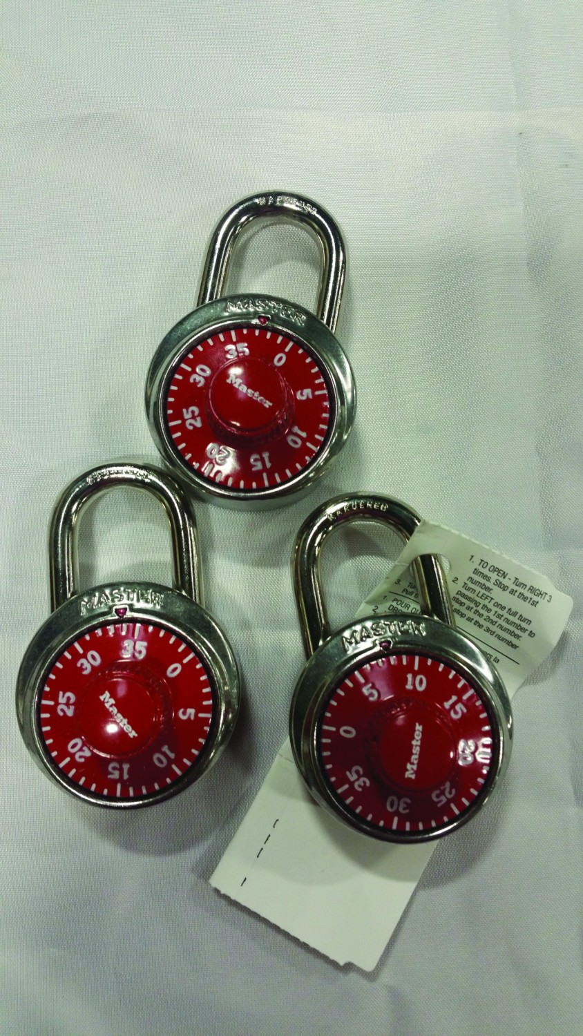 Red Combination Lock Set - Quad City Safety, Inc. — Safety: It's your ...