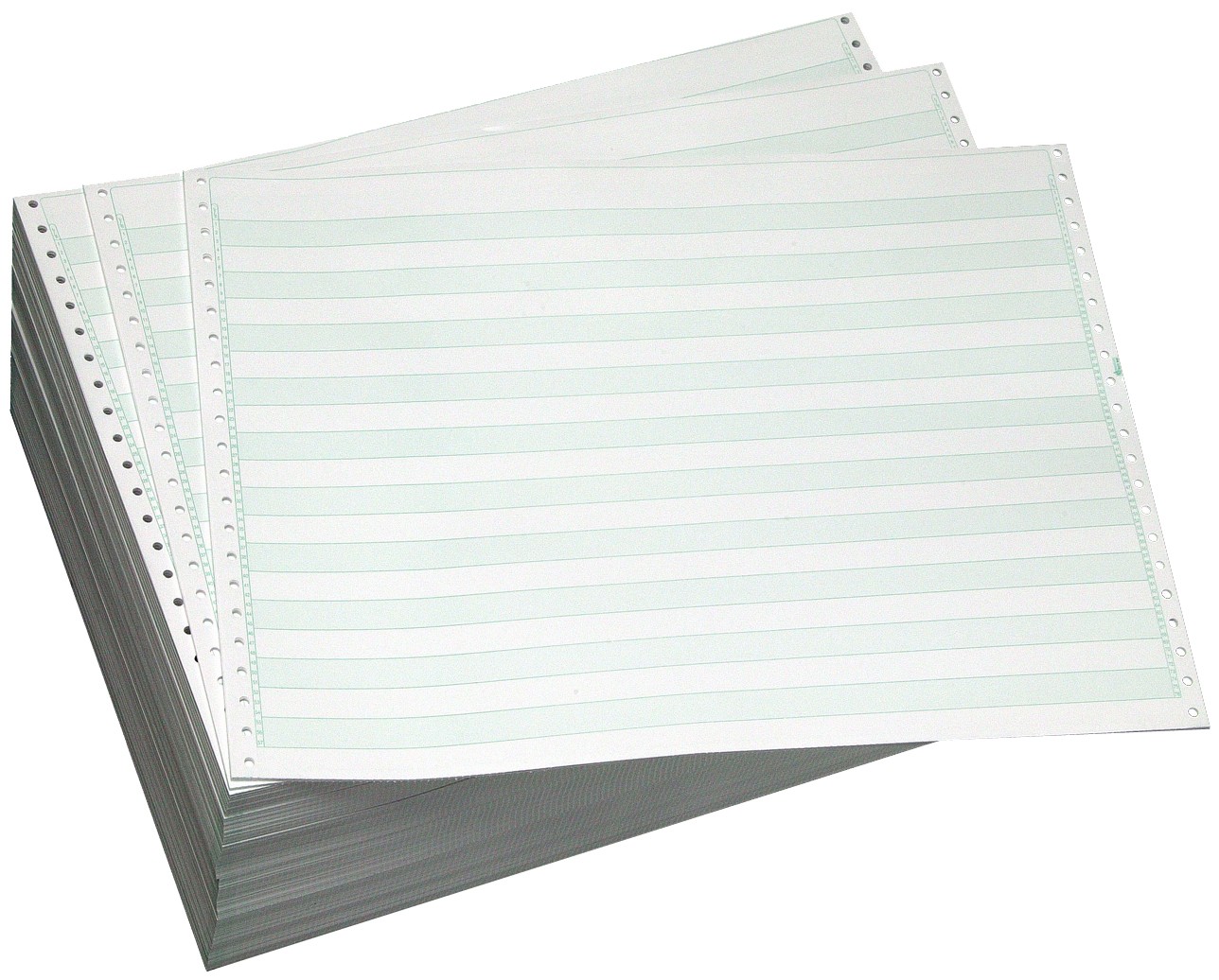 Computer Paper, 14 7/8 x 11, 1/2 Greenbar - Office Supplies & Solutions ...
