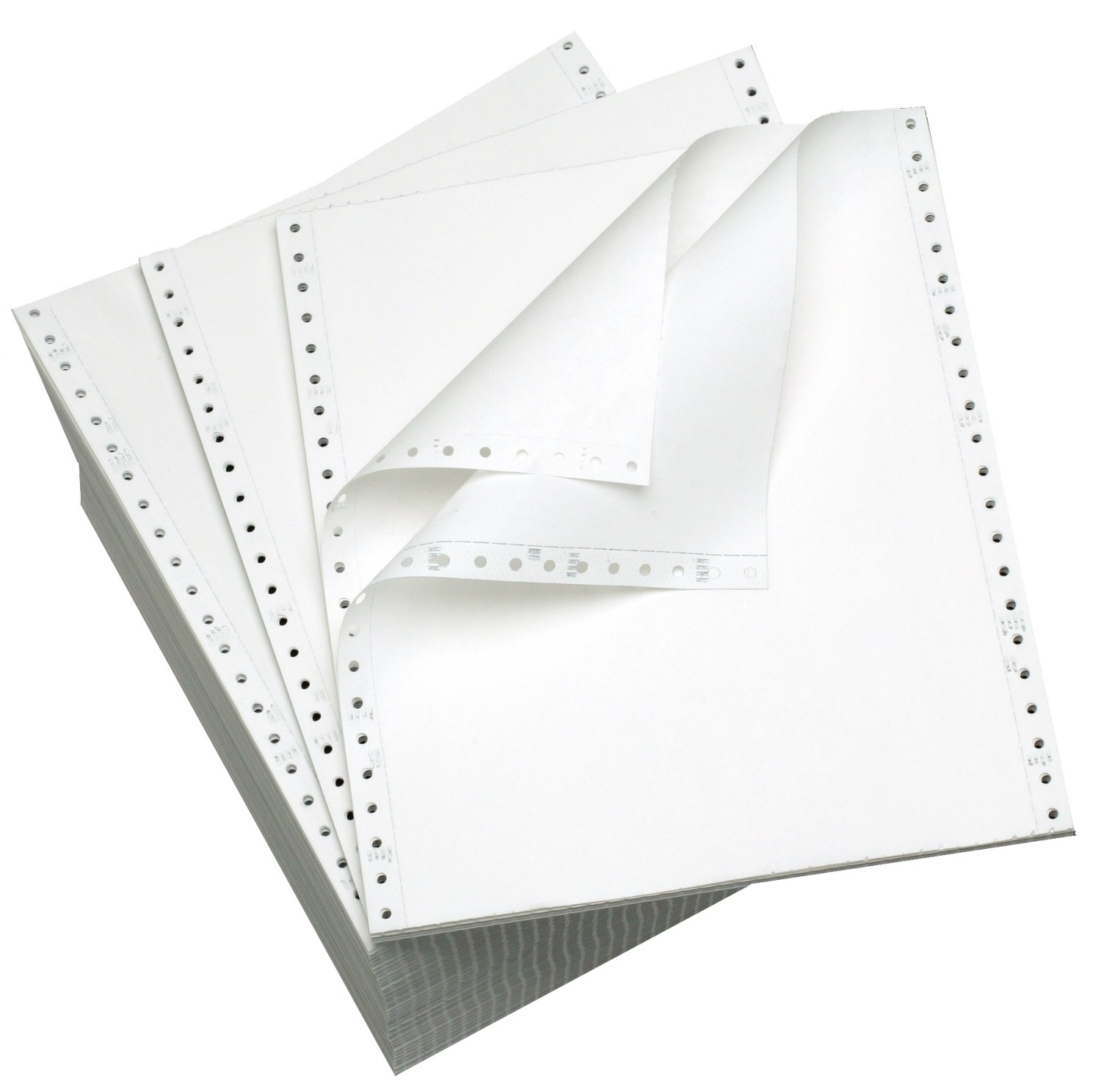 Computer Paper, 9 1/2 x 11, 3 pt White/White/White, NCR, 1200 sheets ...