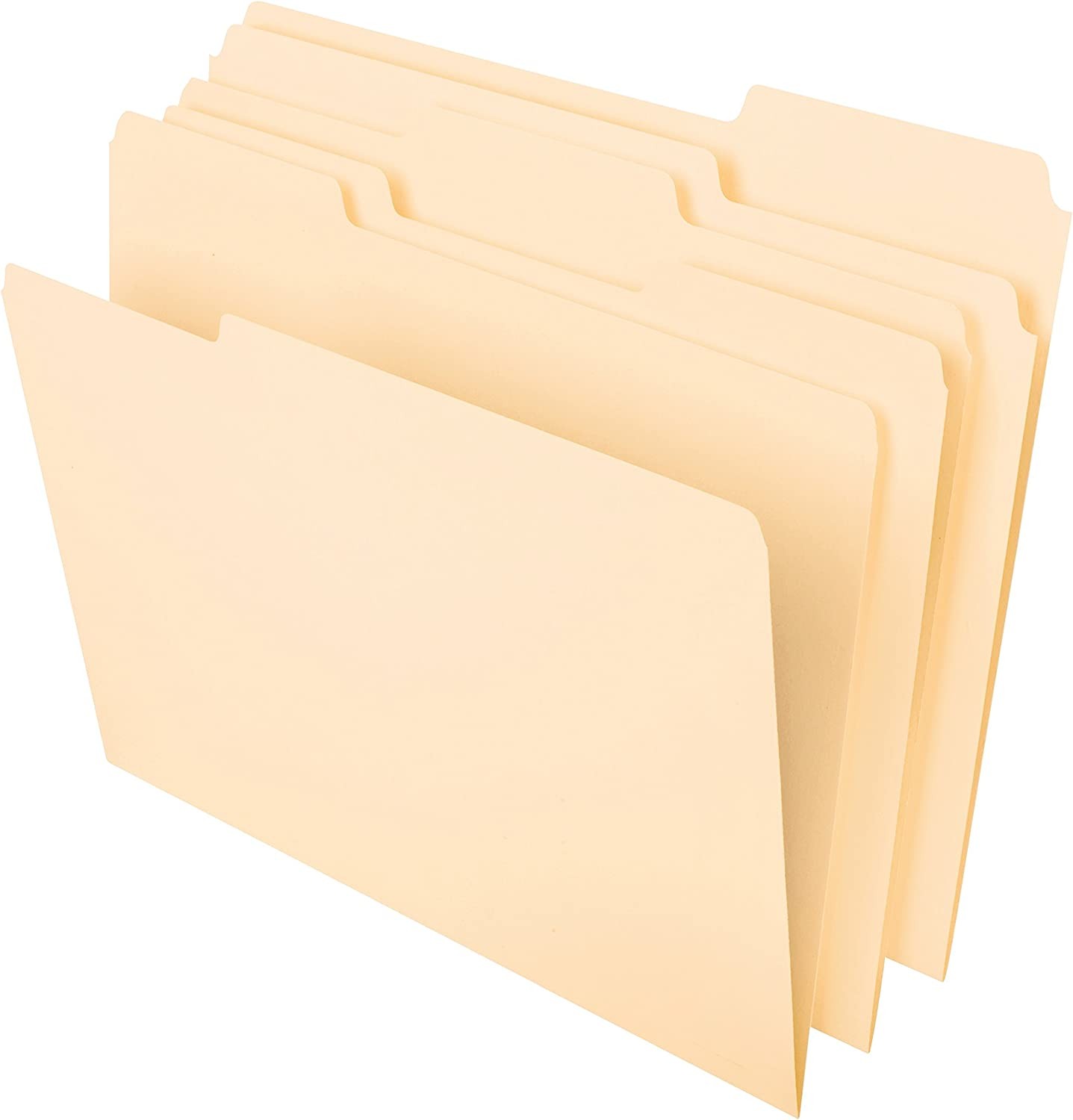 1/3 Tab Cut Letter File Folders, Assorted Positions - Office Supplies ...