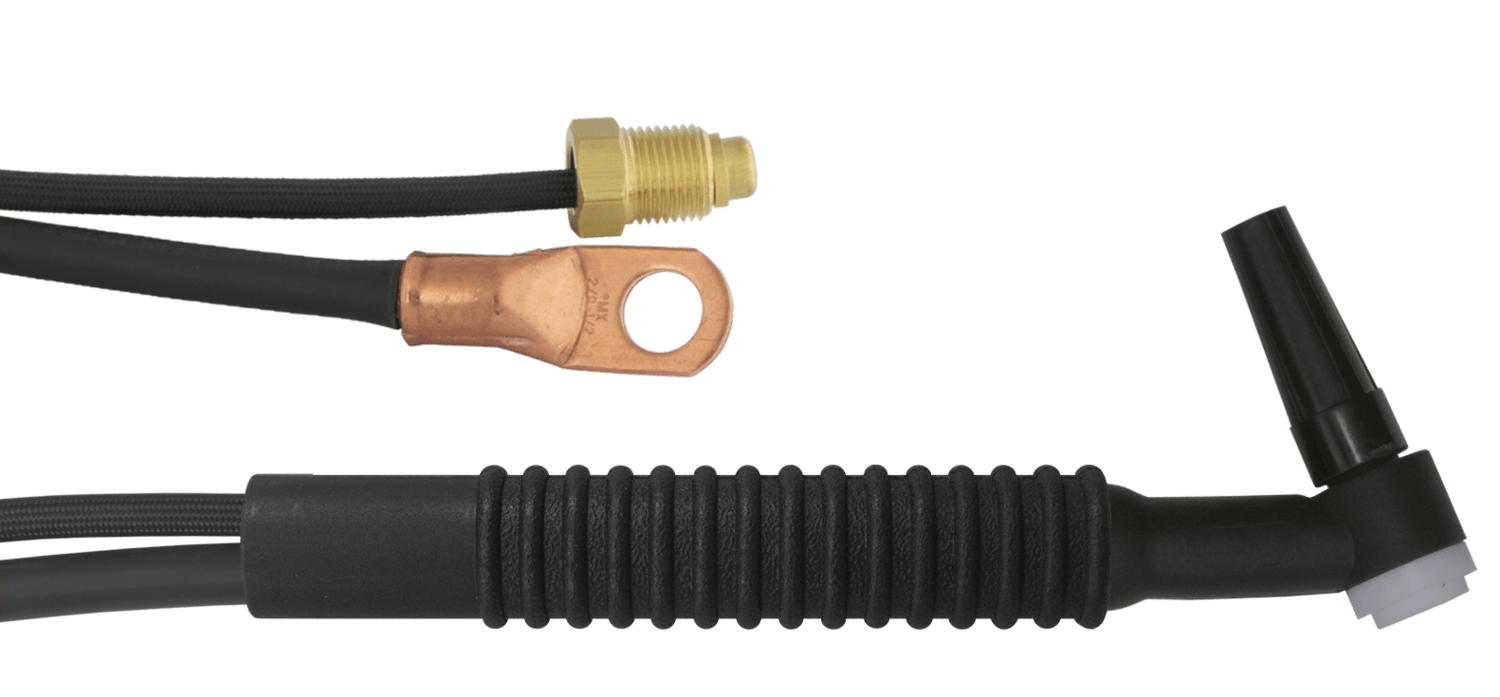 125A Air-Cooled Flexible TIG Torch Package 25', 2 Piece Power Cable