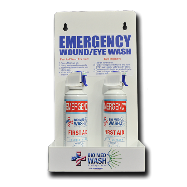 BIO MED WASH DUAL EYE WASHSTATION 2 7OZ. CANS - METAL - AWISCO New York ...
