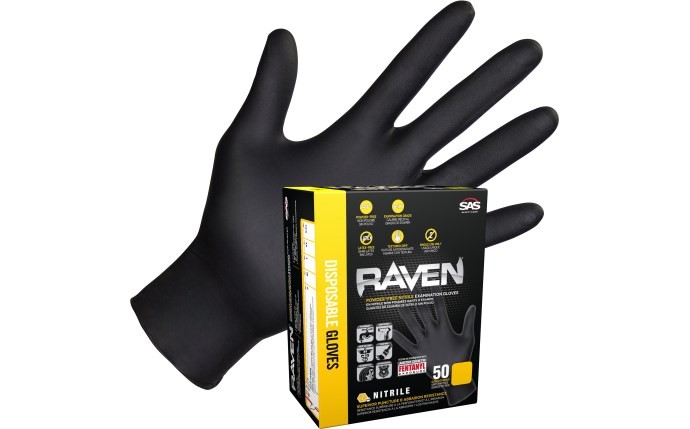 GLOVE, RAVEN NITRILE 7 MIL 50/BOX - AWISCO New York Corp