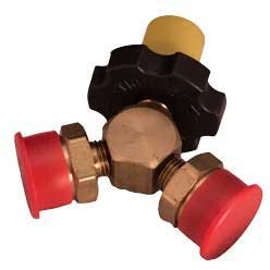 PROPANE CYLINDER Y VALVE W/ HANDWHEEL 21"-20 OUTLET - AWISCO New York Corp