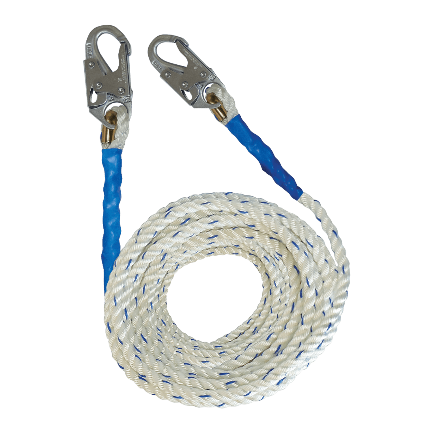 FallTech Vertical Rope Lifeline with Double-Hooks | 24Hr Safety