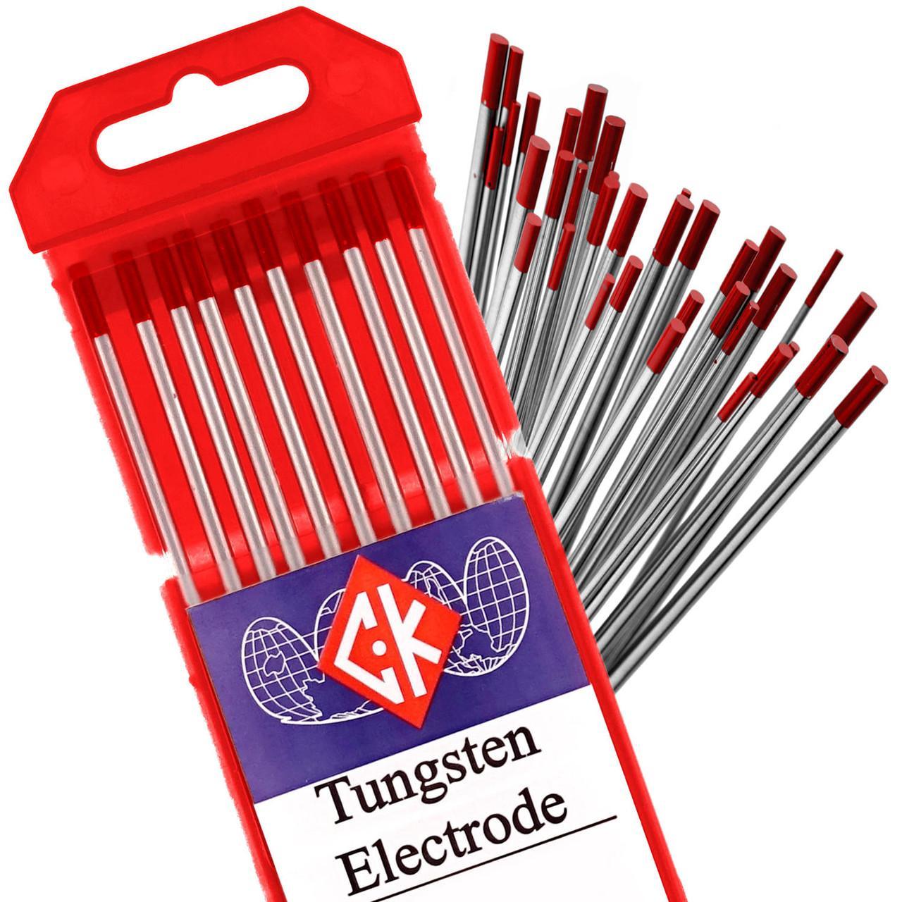 CK Worldwide 2% Thoriated Tungsten Electrode (Red) - American Welding & Gas