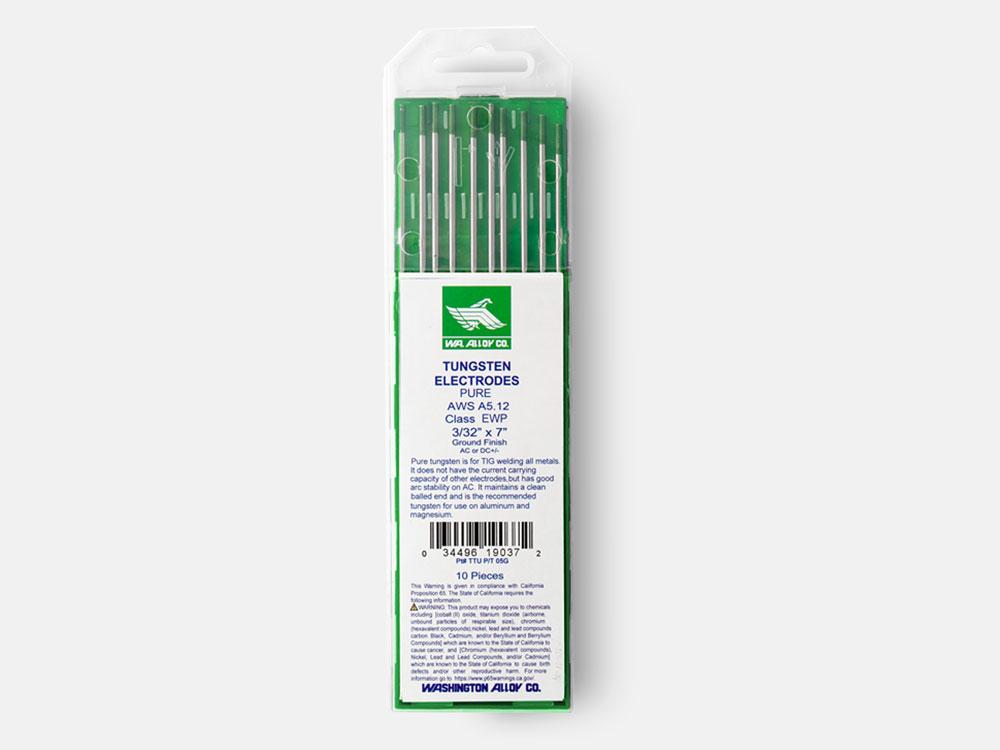 Washington Alloy Pure Tungsten (EWP) Electrode (Green) - American ...