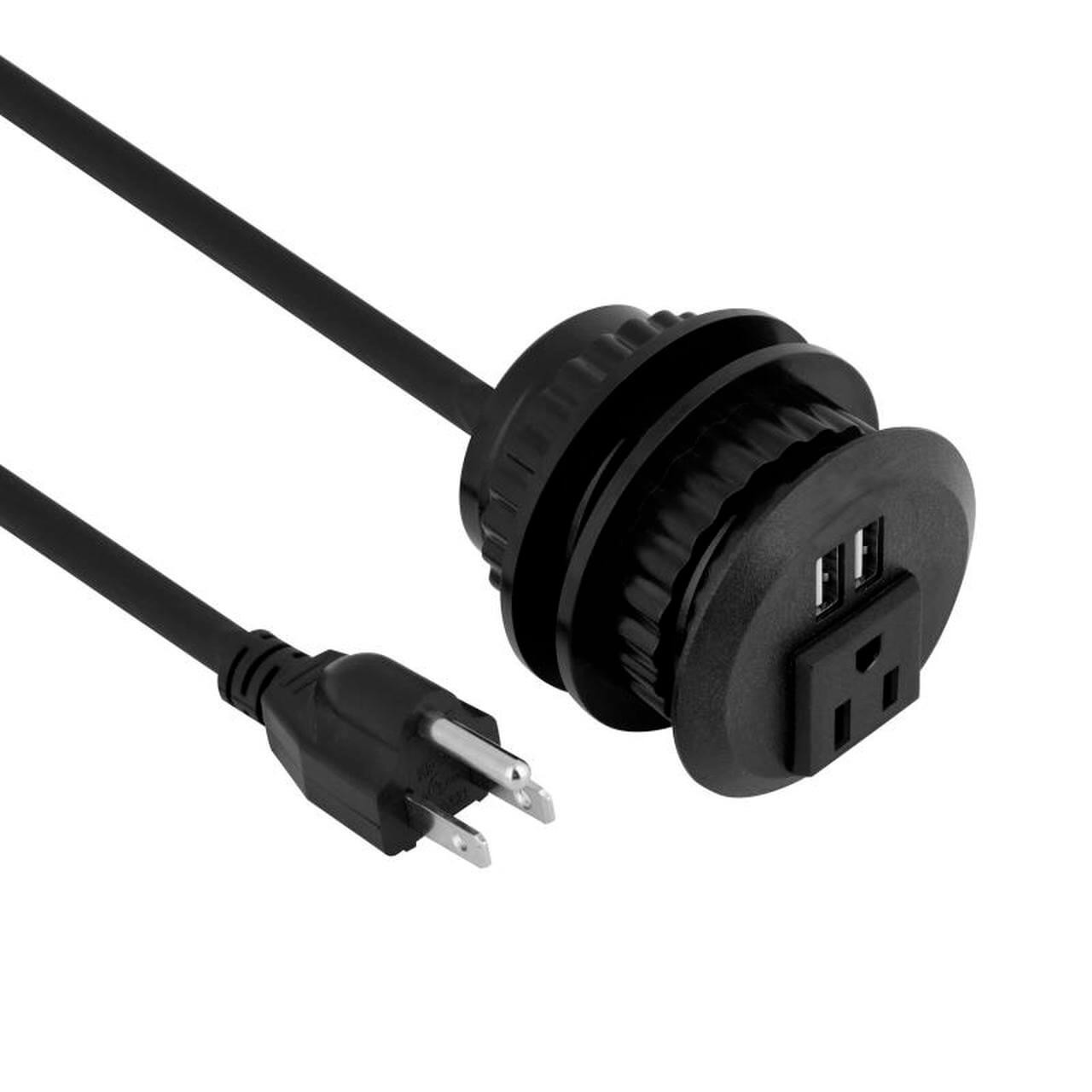 Power Plug Grommet - Silver