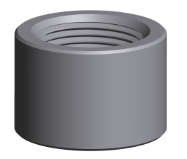 1/2" 6M A105 B16.11 THD HALF CPLG DOM - Hayward Pipe & Supply Co, Inc