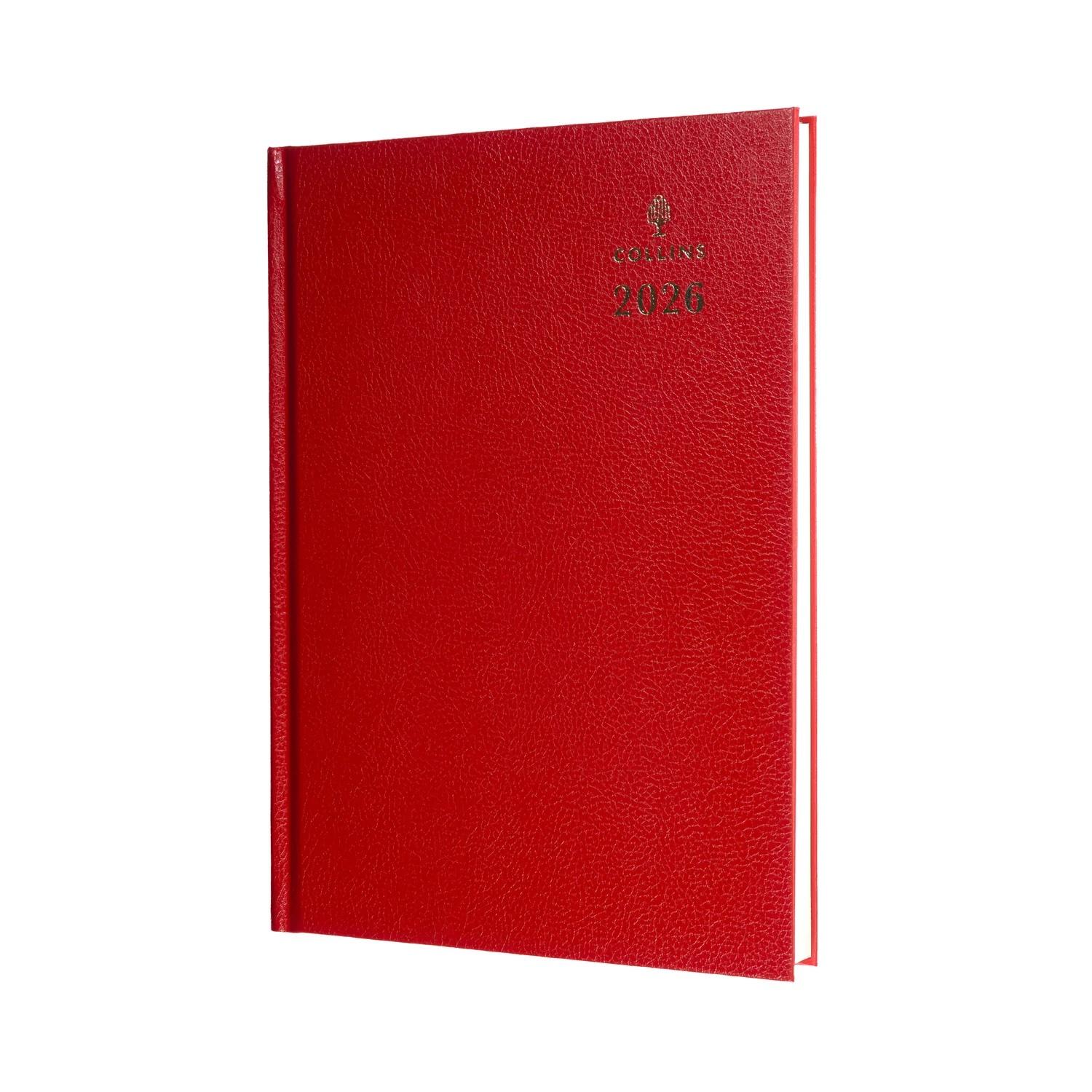 Collins Diary A4 Day per Page 2026 - Blue, Black, or Red - A.F. Smith