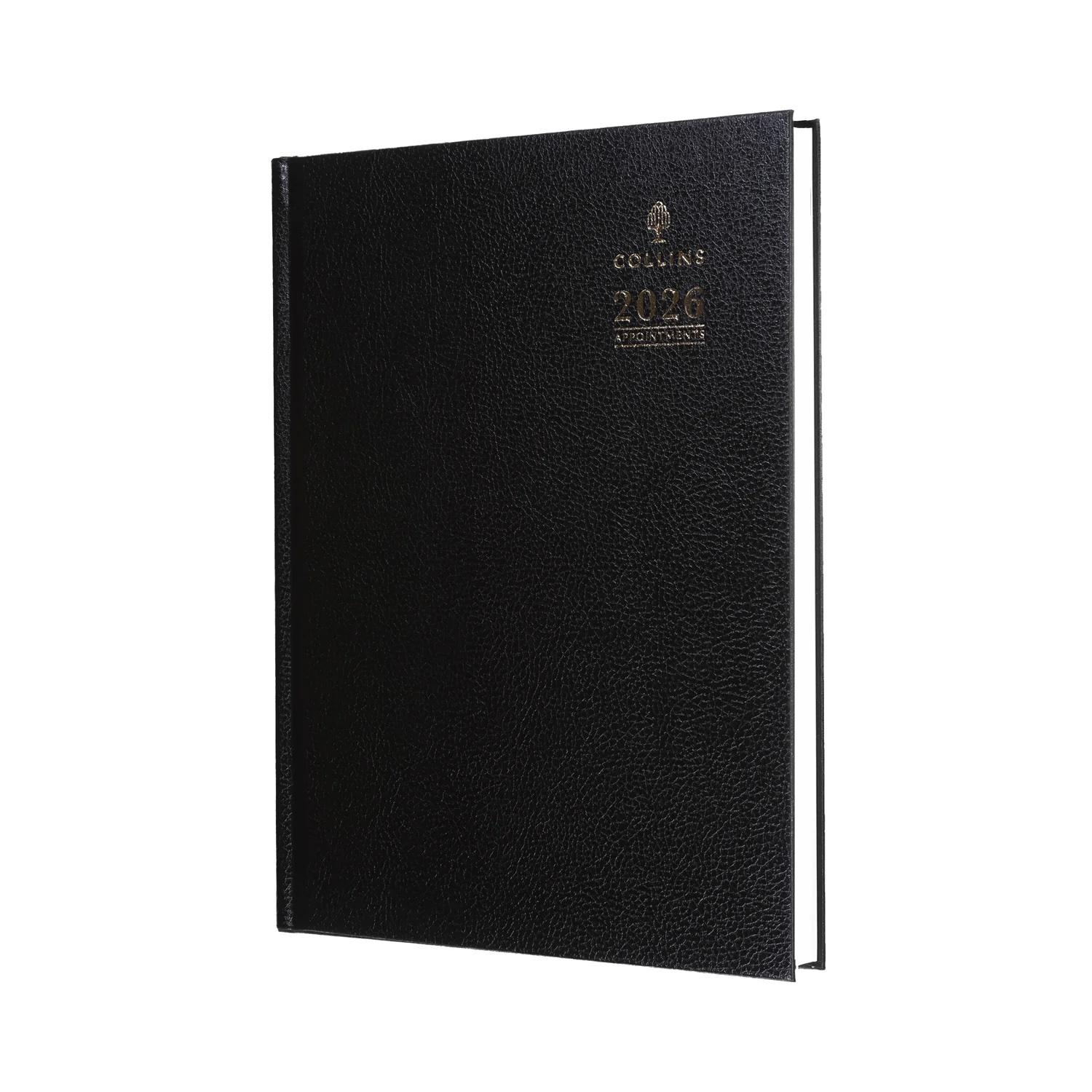 Collins Diary A4 Day per Page with Appointments 2026 - Black - A.F. Smith