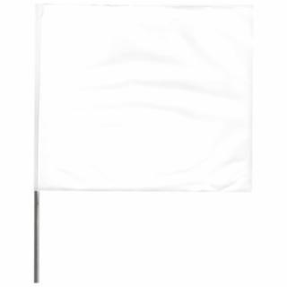 Stake Flag, 2X3 21in PVC White