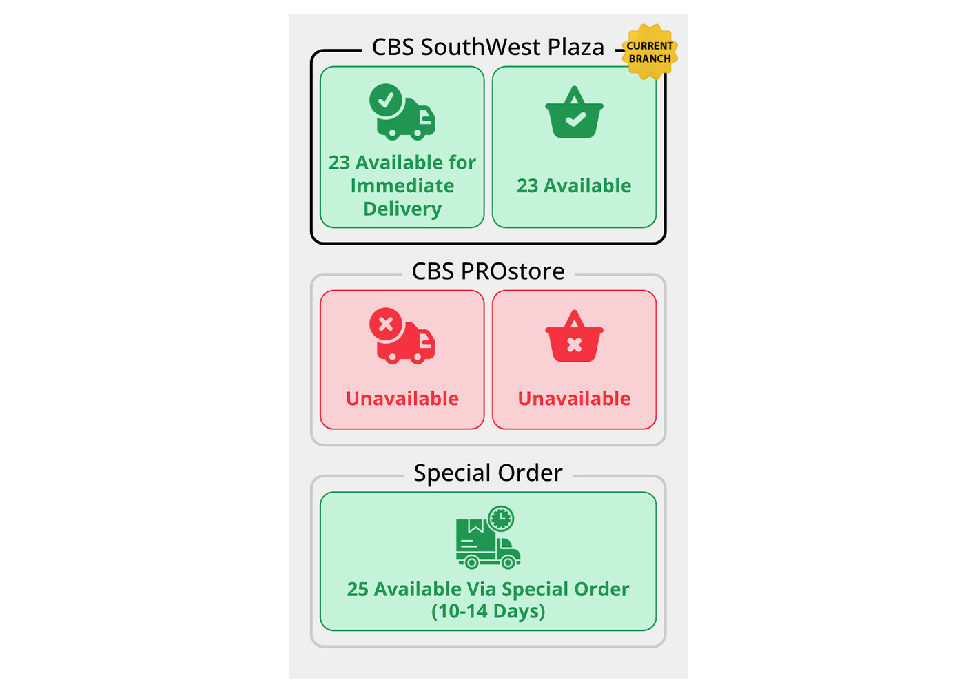 Special Order Items | CBS Bahamas