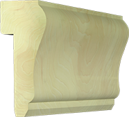 7/8 X 2-3/16 POPLAR WAINSCOT CAP - Next Day Moulding Doors & Stairs