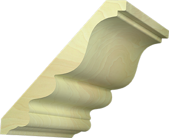 11/16 X 5-1/4 POPLAR CROWN - Next Day Moulding Doors & Stairs