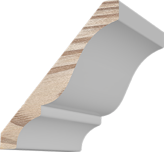 11/16 X 5-1/4 X 16 FT PFJ WM45 CROWN - Next Day Moulding Doors & Stairs