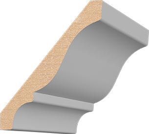 9/16 X 4-5/8 X 16FT MDF WM47 CROWN - Next Day Moulding Doors & Stairs