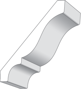 9/16 X 4-5/8 SOLID PINE WM47 CROWN - Next Day Moulding Doors & Stairs