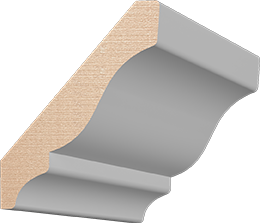 9/16 X 3-5/8 X 16 FT MDF WM49 CROWN - Next Day Moulding Doors & Stairs