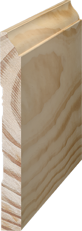 9/16 X 5-1/4 SOLID PINE BASEBOARD - Next Day Moulding Doors & Stairs