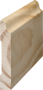 9/16 X 3-1/2 SOLID PINE BASEBOARD - Next Day Moulding Doors & Stairs