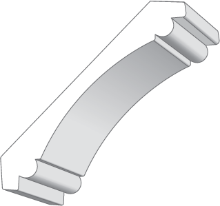 3/4 X 5-1/4 X 16 FT MDF CROWN - Next Day Moulding Doors & Stairs