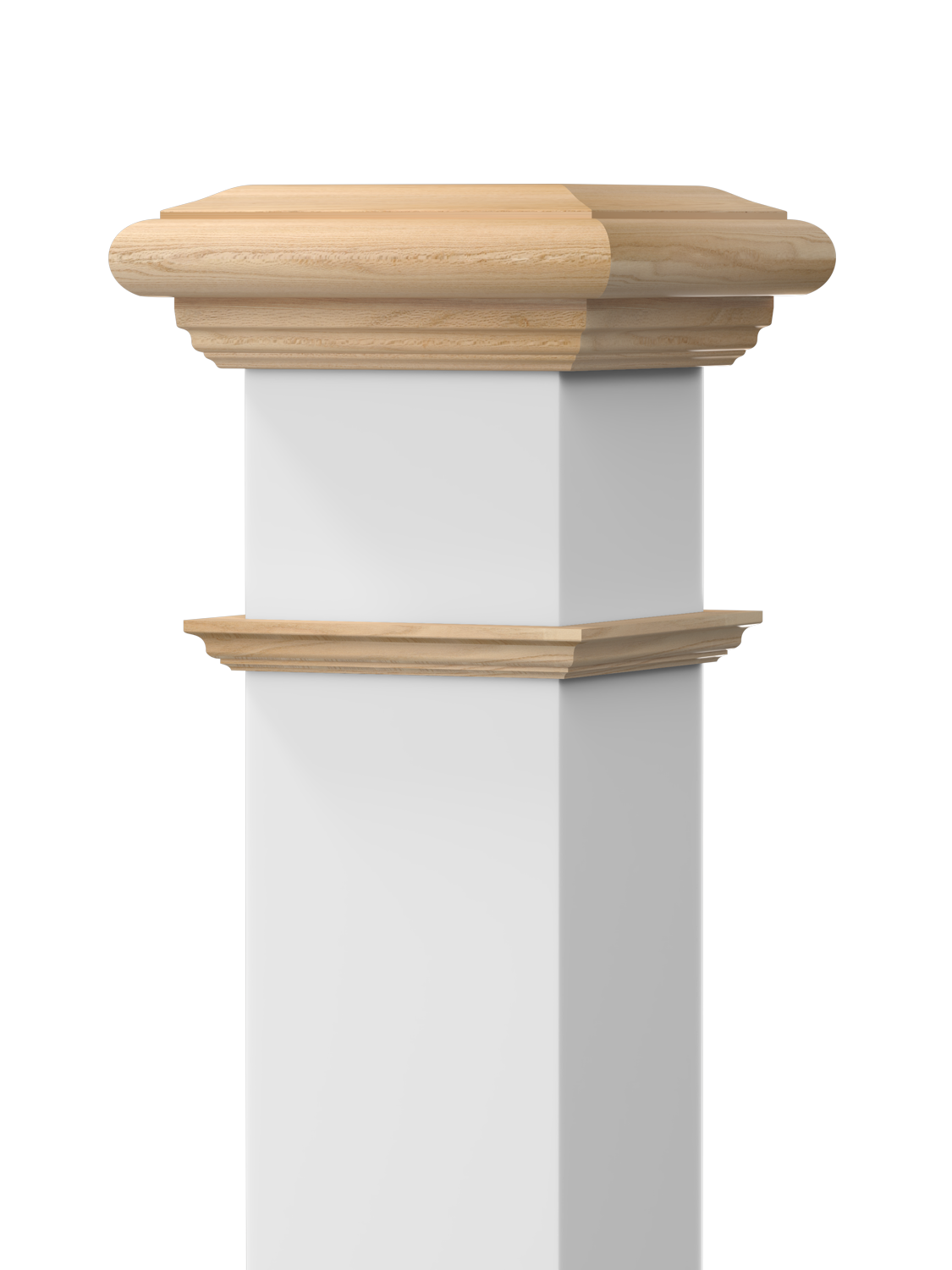 C-4078-FP PRIMED NEWEL POST W/RECESSED FLAT PANEL, POST ONLY - Next Day ...