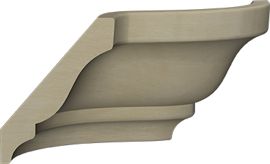 9/16 X 3-5/8 X 12 FT FLEX WM49 CROWN - Next Day Moulding Doors & Stairs