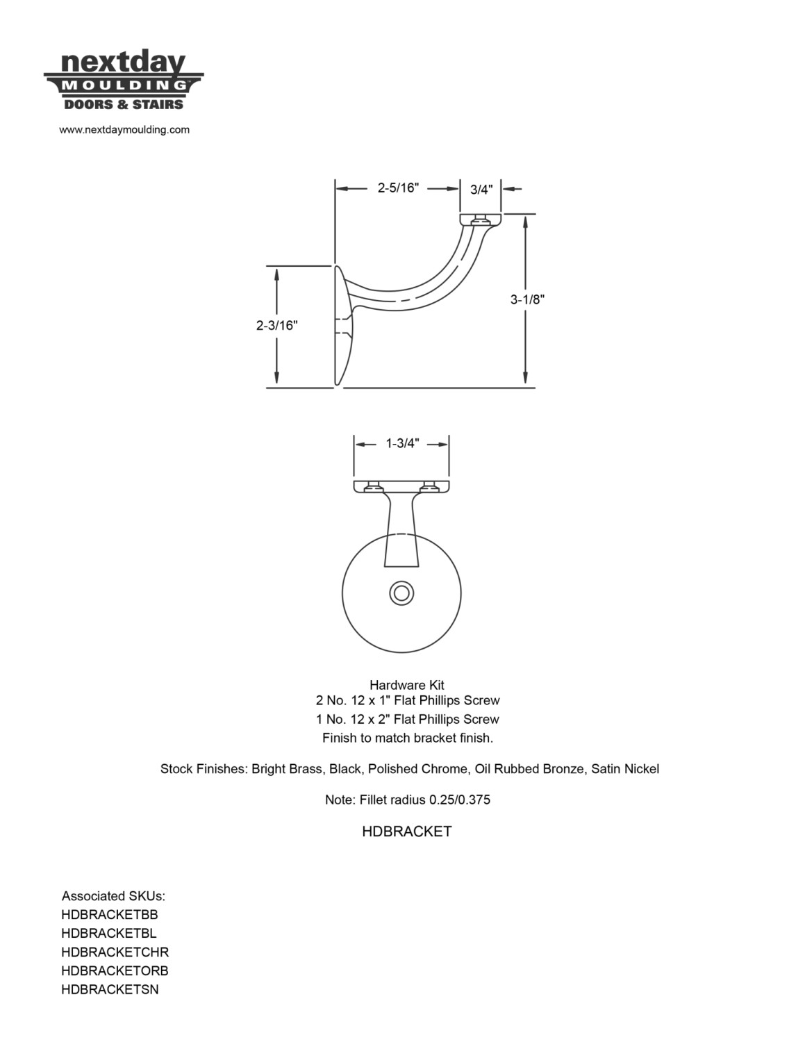 LJ-3127-BZ OIL RUBBED BRONZE HEAVY DUTY HANDRAIL BRACKET - Next Day ...