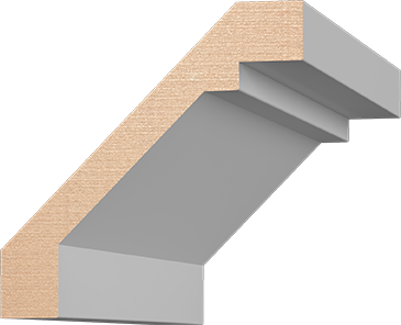 1 X 5-1/2 X 16 FOOT METRO CROWN PRIMED MDF - Next Day Moulding Doors ...