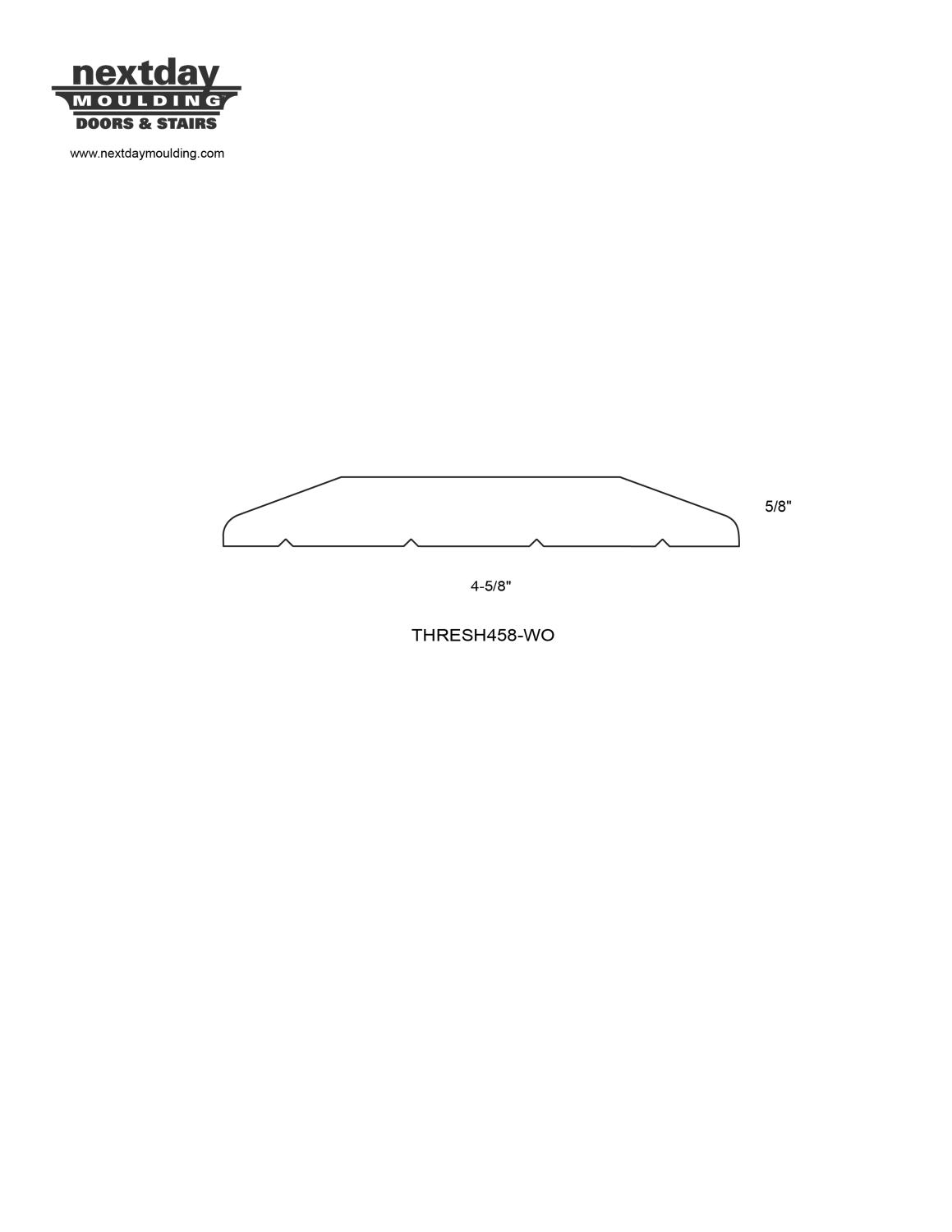 5/8 X 4-5/8 x 37" WHITE OAK DOOR THRESHOLD - Next Day Moulding Doors ...