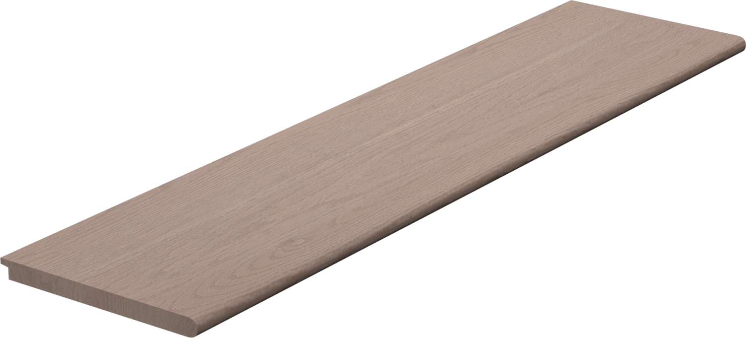 5/4 X 10-1/2 X 48 TONGUED RED OAK TREAD - Next Day Moulding Doors & Stairs