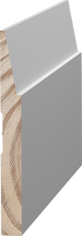 9/16 X 5-1/2 X 16 FT PFJ BEVELED BASEBOARD - Next Day Moulding Doors ...