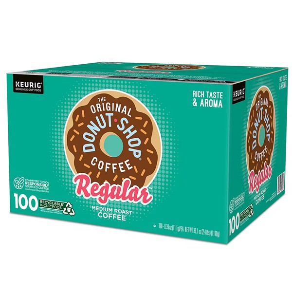 The Original Donut Shop Coffee - K-Cup Pod - Medium Roast - 100/box ...
