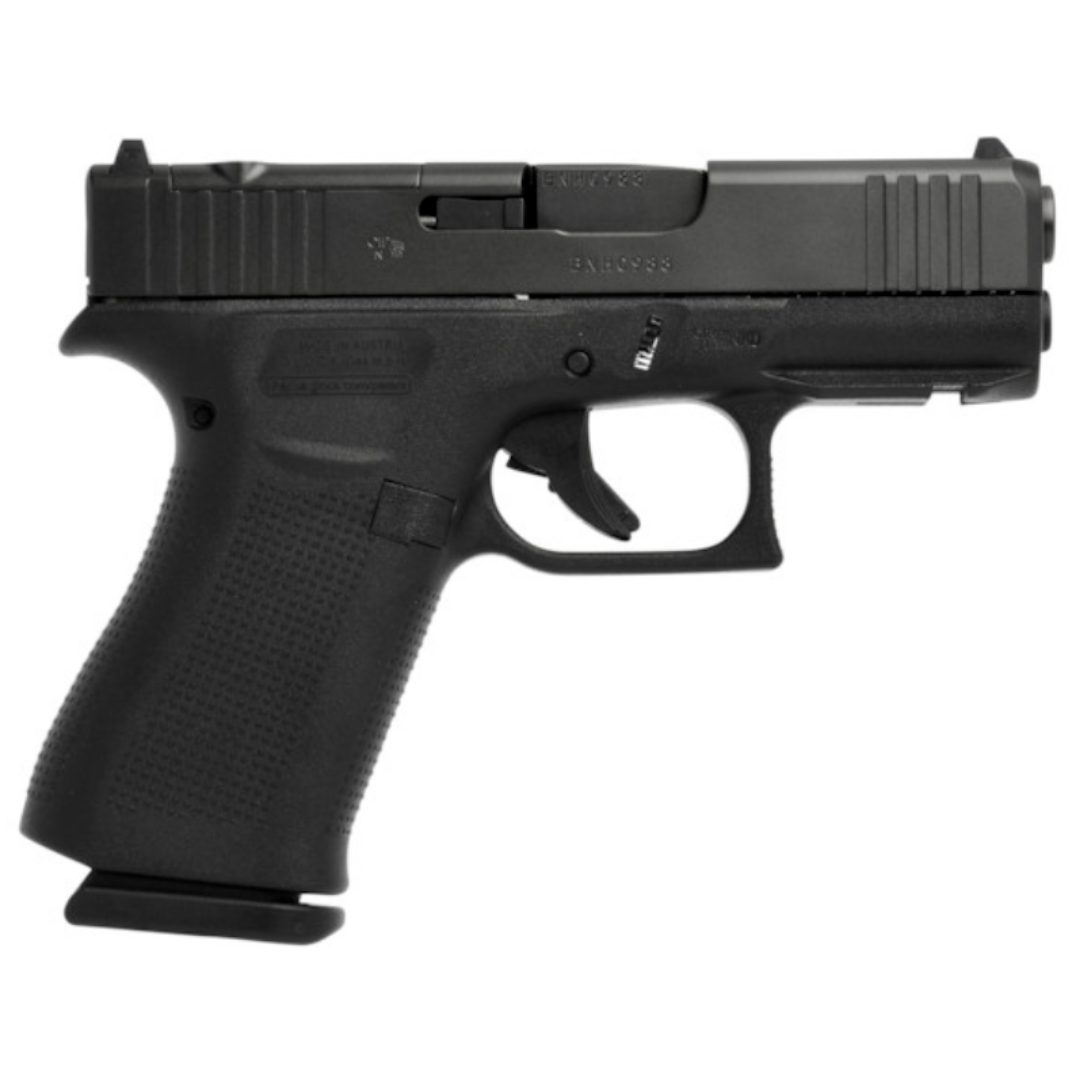 GLOCK 43X MOS 9MM LUGER FS 10 SHOT BLACK FRONT