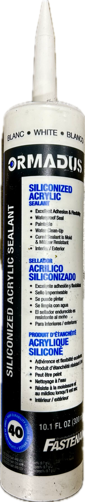 FAST 0233660 10.1OZ ACRYLIC SEALANT WHITE CAULK (ORMADUS 44611) - Hein ...