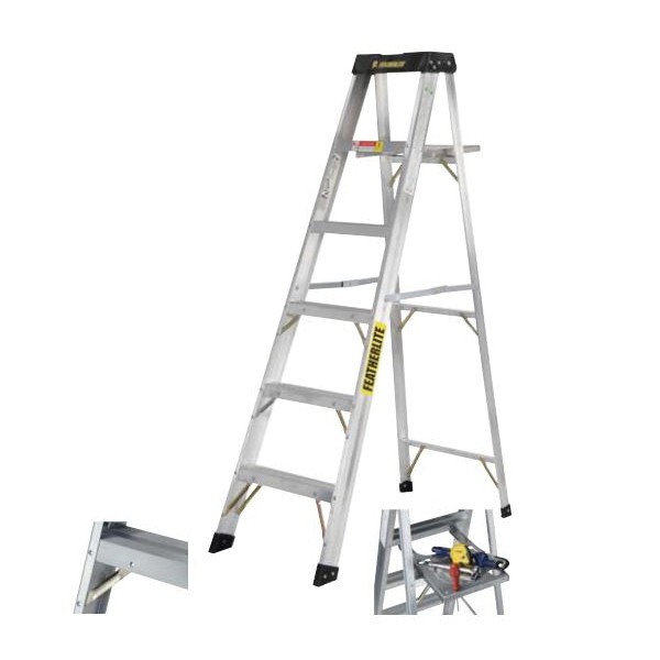 6' Step Ladder Extra Heavy Duty, Aluminum
