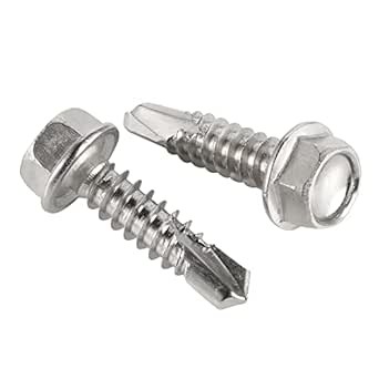 12 X 3/4" Pan Socket TEK Self-Drilling Screws Zinc Plated