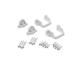 Select Horizontal T-Rail Bracket Kit White