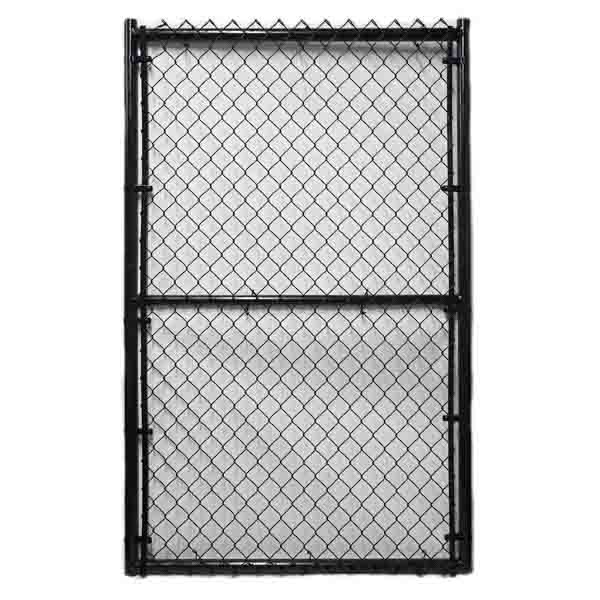 Black Chain Link Gate 6' H X 4' W
