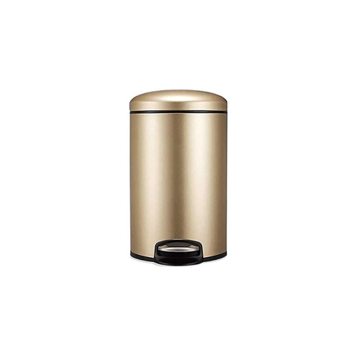 Trash Step Bin 8L Round Yellow