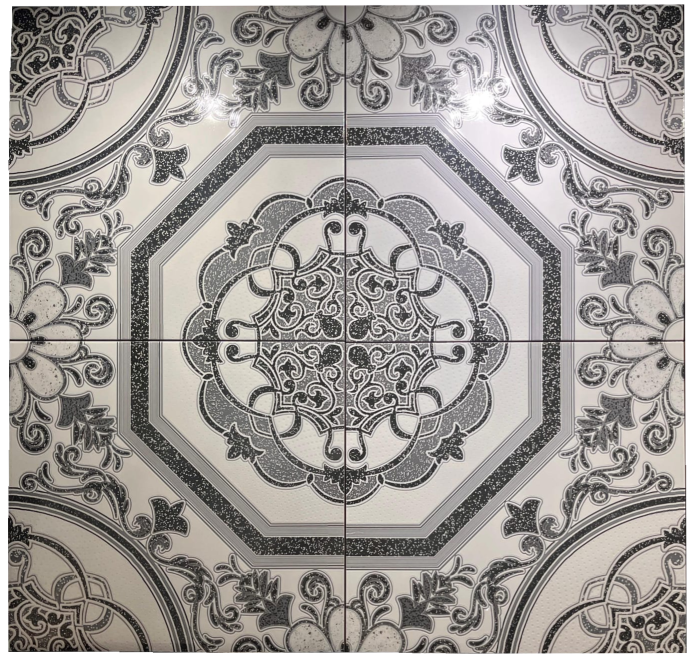 18"x18" Serrato Negro 7pcs