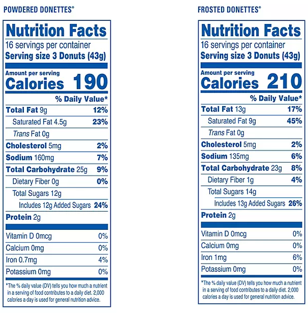 Hostess Donettes Variety Pack Donuts, Snack Size, 1.5 oz., 32 pk.
