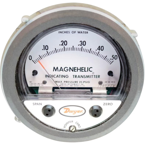 605 Series Magnehelic Differential Pressure Gauge & Indicating ...