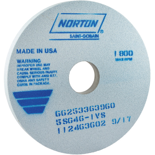 Tool Room Wheel, Type 01, Ceramic Alumina, 14" x 1" - Brant Basics